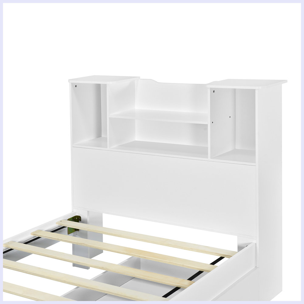 Latitude Run® Modern Storage Platform Bed Frame with LED Light | Wayfair