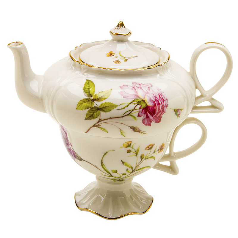 Grace's Tea Ware Porcelain Tea For One Set & Reviews | Wayfair