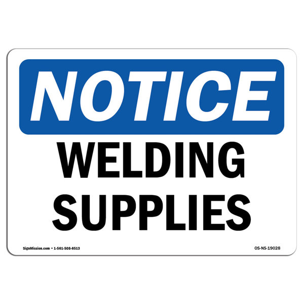 SignMission Welding Supplies Sign | Wayfair