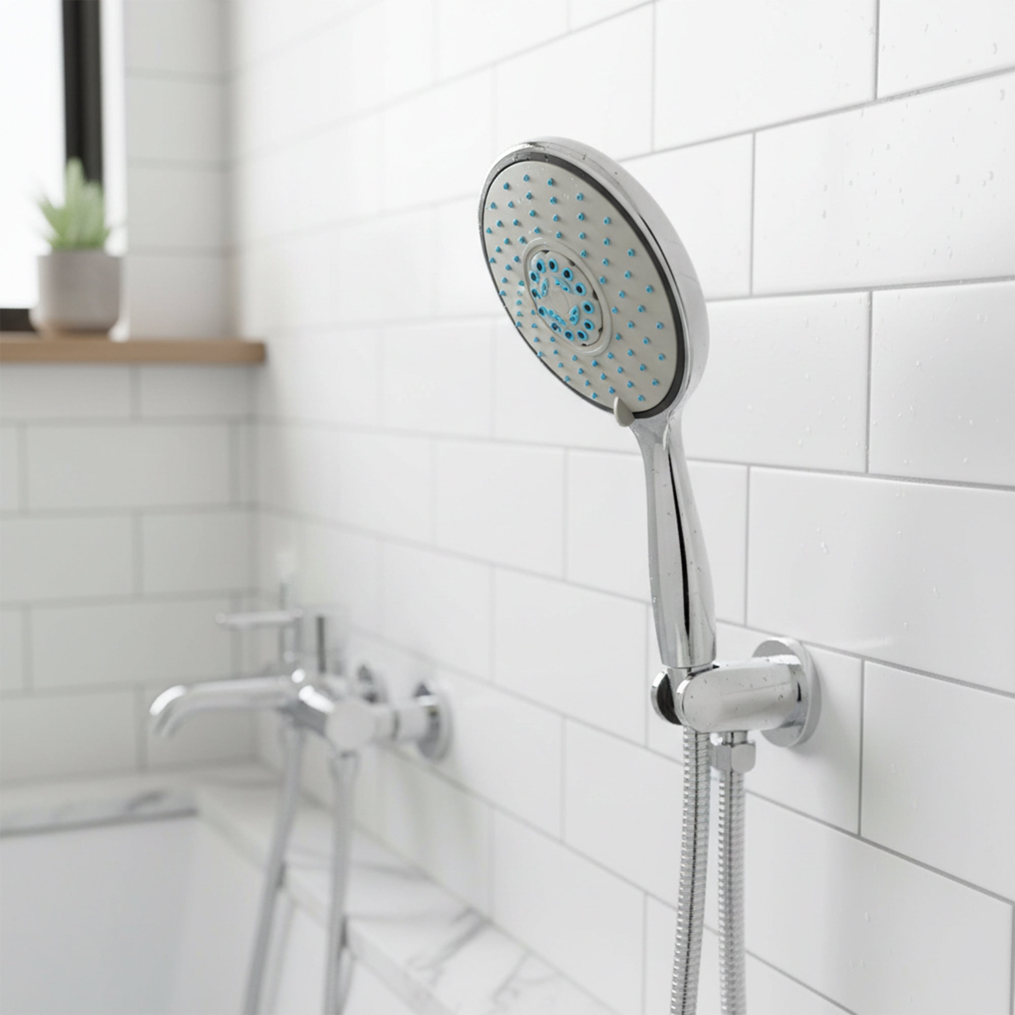 Evideco Large 4-Spray Multi-Function Universal Handheld Shower Head ...