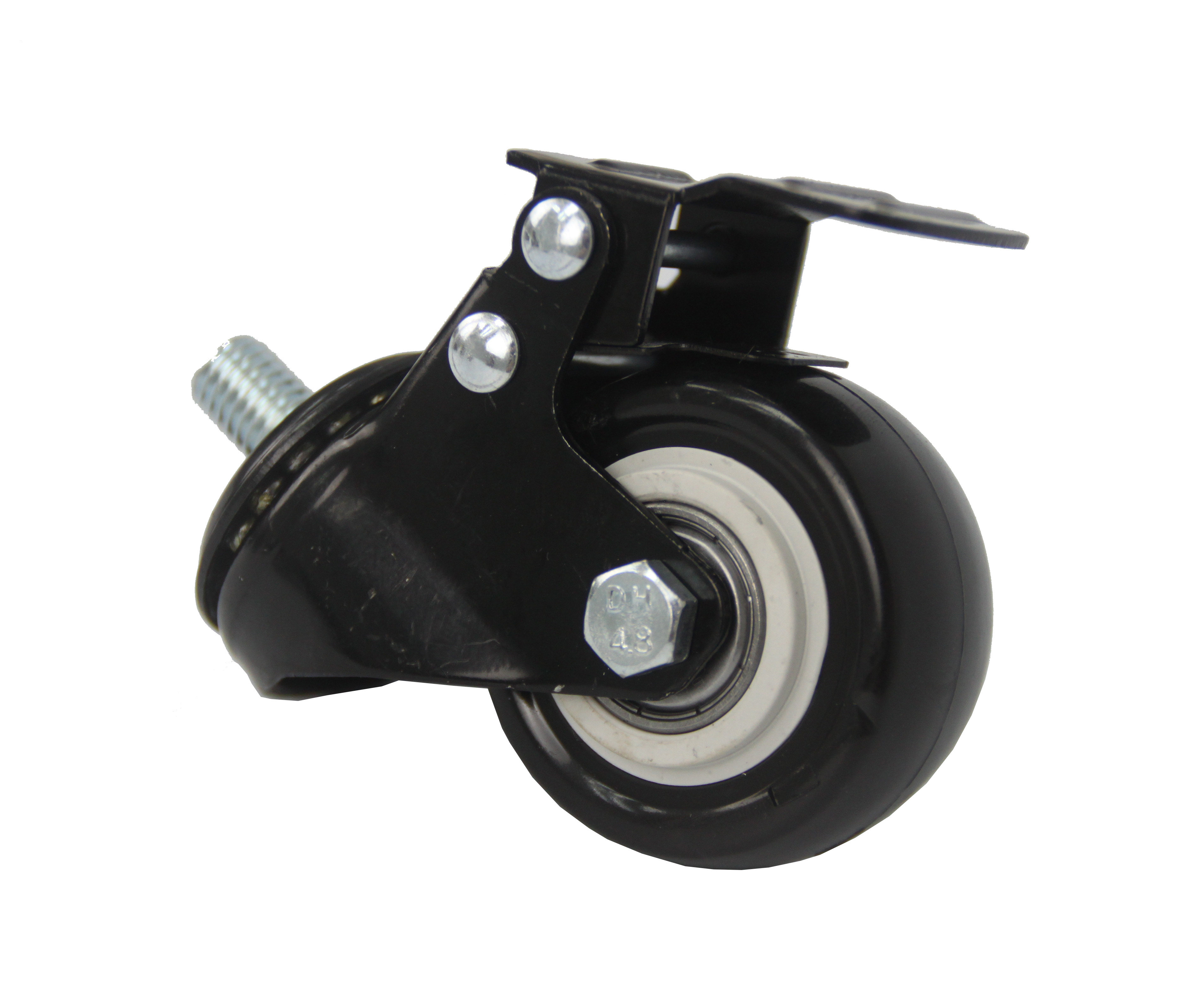 FixtureDisplays 2" Threaded Stem Caster with Stopper, M10 (10mm) Stem ...