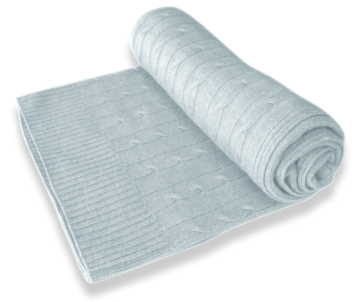 Peach Couture Cable Knit Cashmere Throw & Reviews | Wayfair