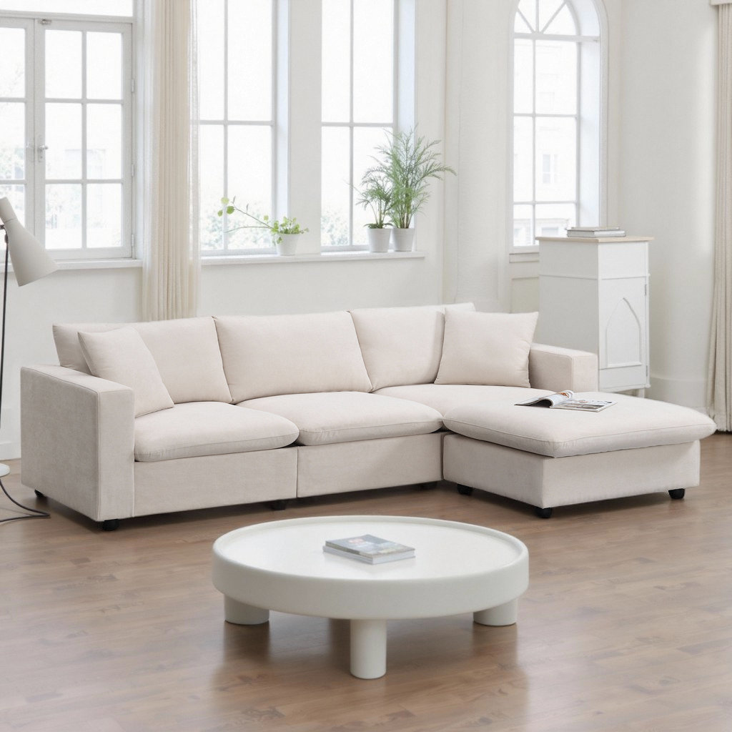 Latitude Run® 100" L-Shaped Sectional – Space-Saving Convertible Sofa4 ...