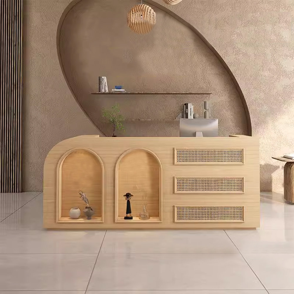 LKIWXAQ RECEPTION DESK Computer Desk with Front Desk Design - Wayfair ...