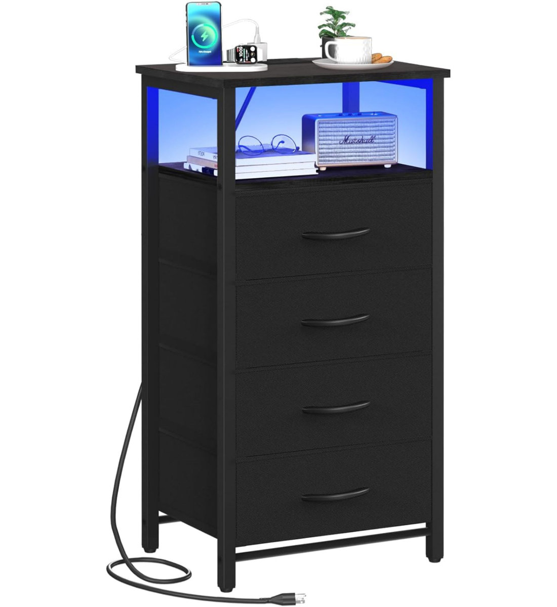 Wrought Studio™ Kinshasha Metal Nightstand | Wayfair