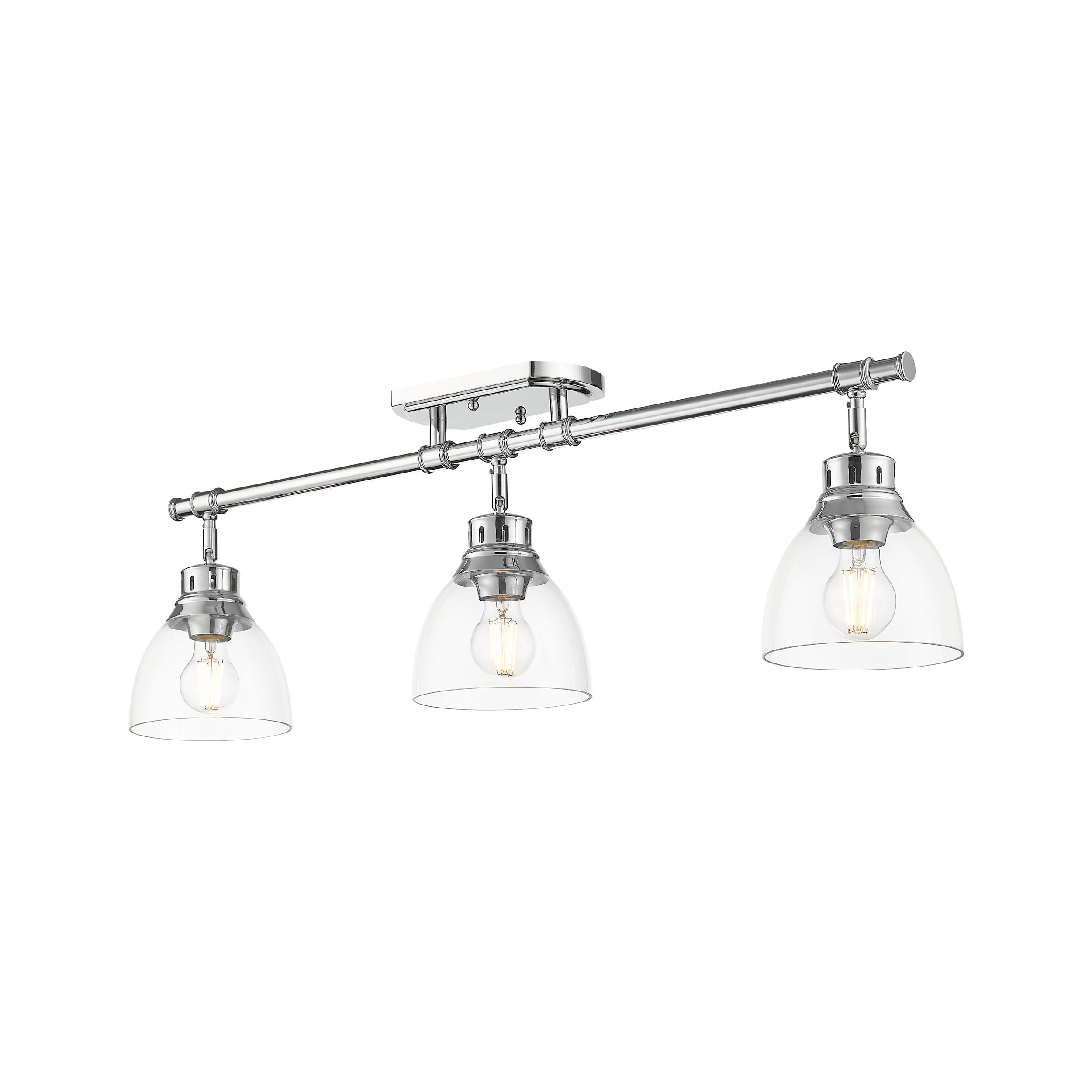 Lark Manor™ Iftimie 3-Light Semi-Flush - Track Light with Clear Glass ...