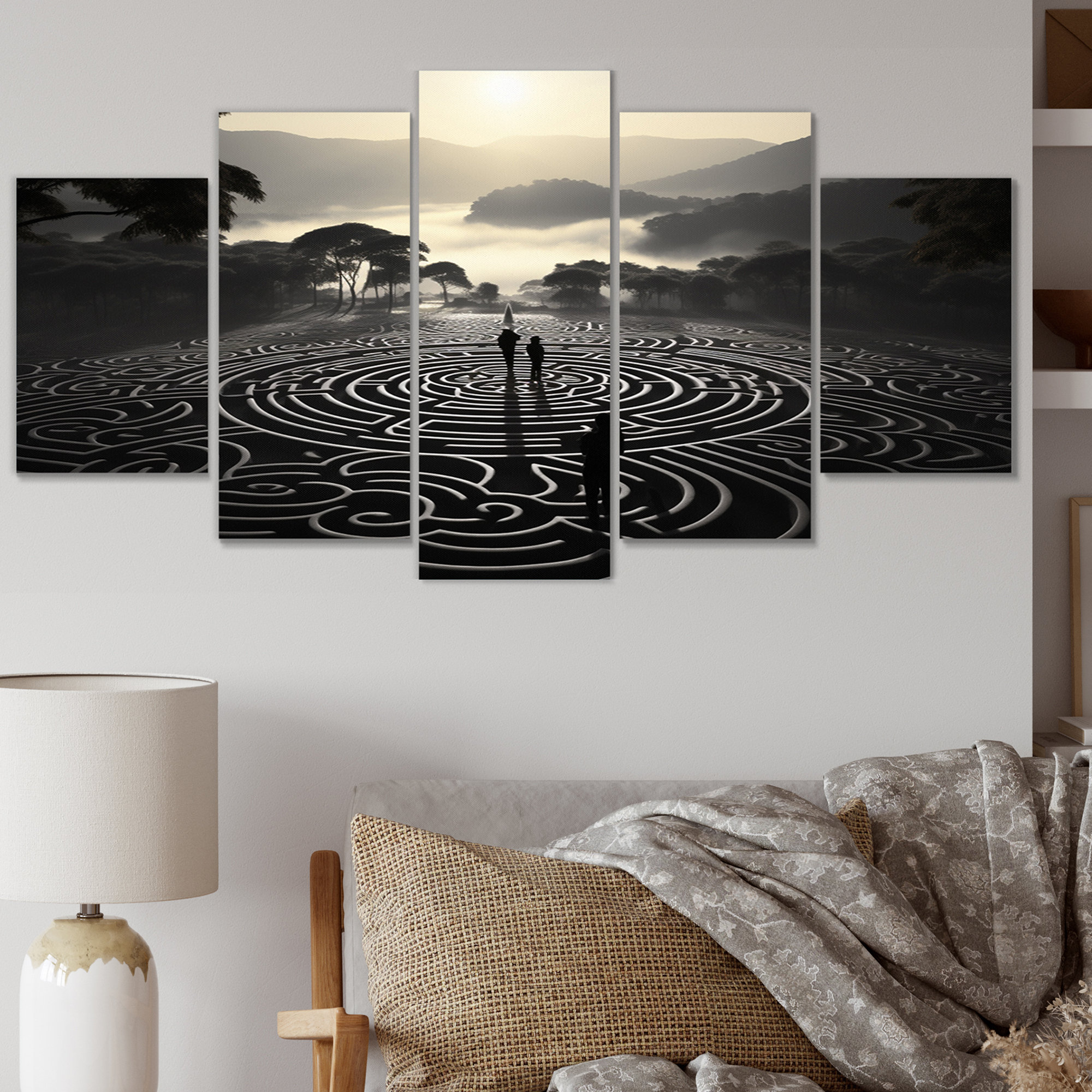 Design Art Indian Art Mystic Rangoli - Indian Metal Wall Decor Set ...