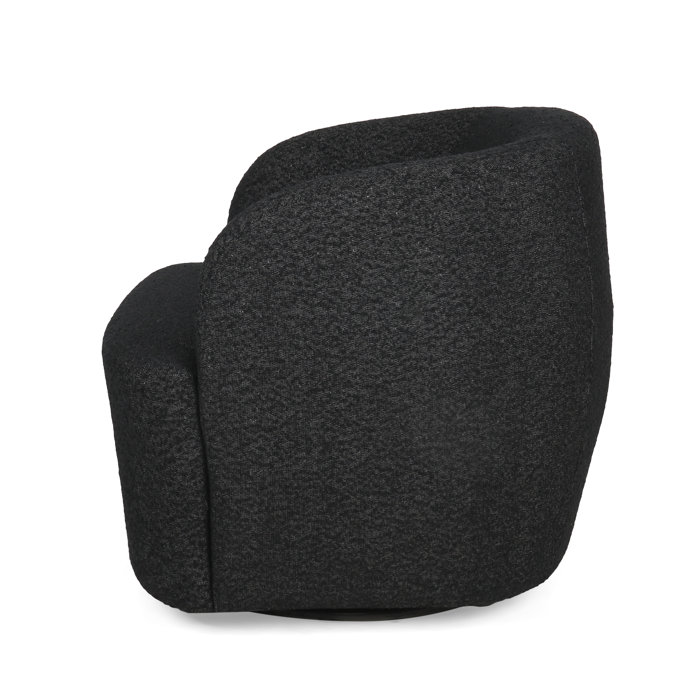 Wade Logan® Bodhe Upholstered Swivel Barrel Chair & Reviews | Wayfair
