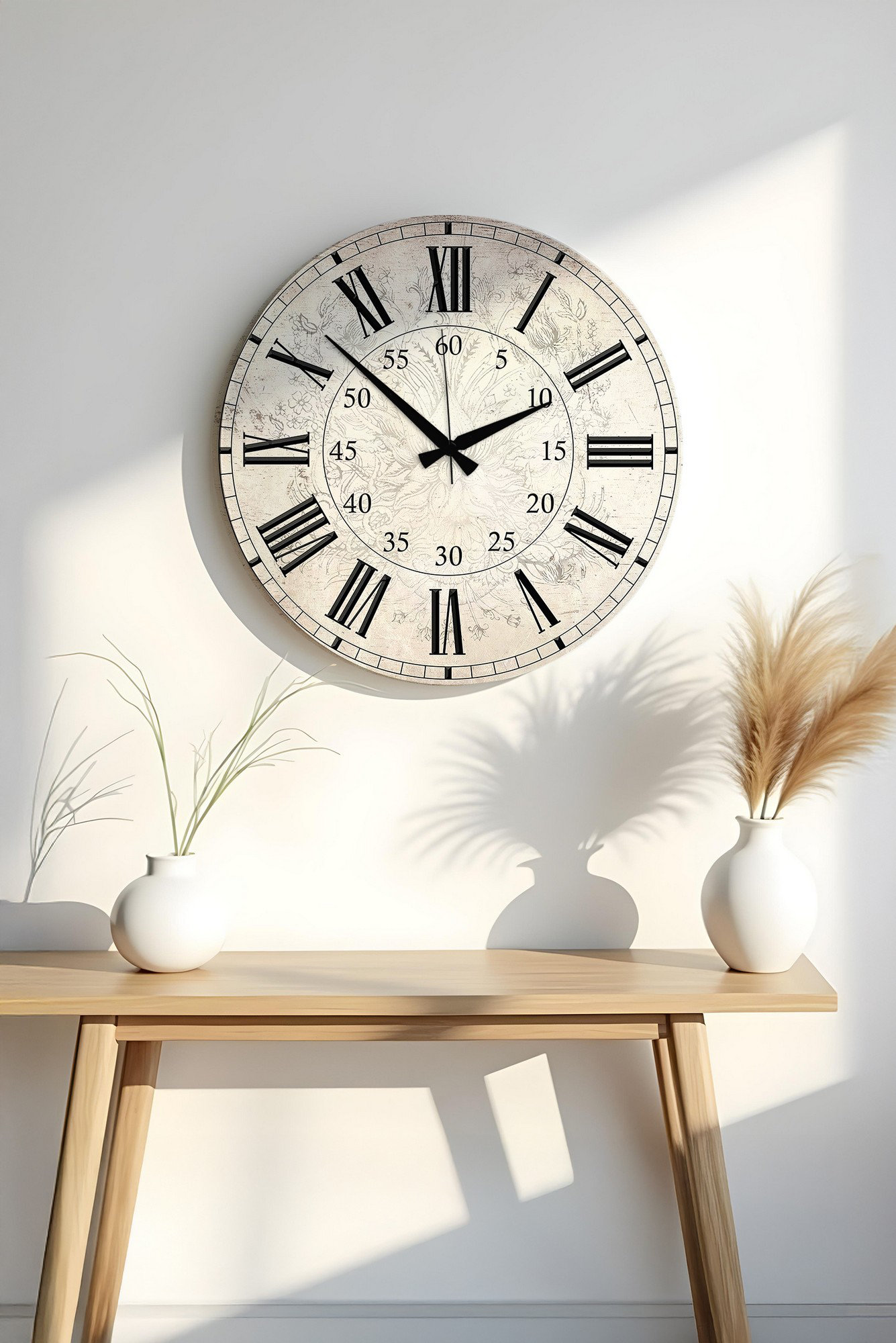East Urban Home Decorative MDF Clock | Wayfair