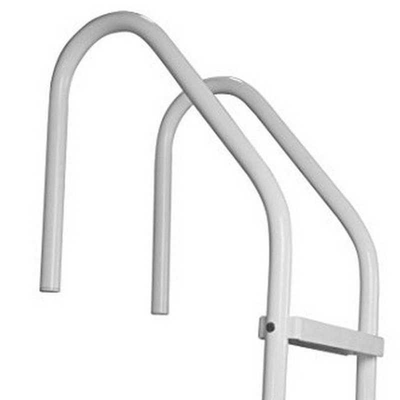Saftron 3 Step Inground Pool Ladder & Ladder & Rail Anchor Socket Cover ...