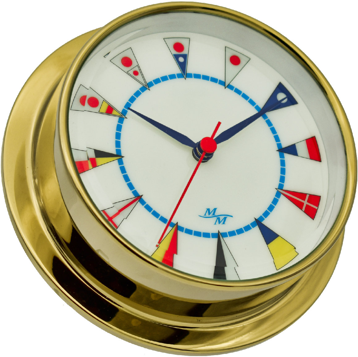 Master-Mariner American Voyager Nautical Cabin Clock, 5.75", Chrome ...