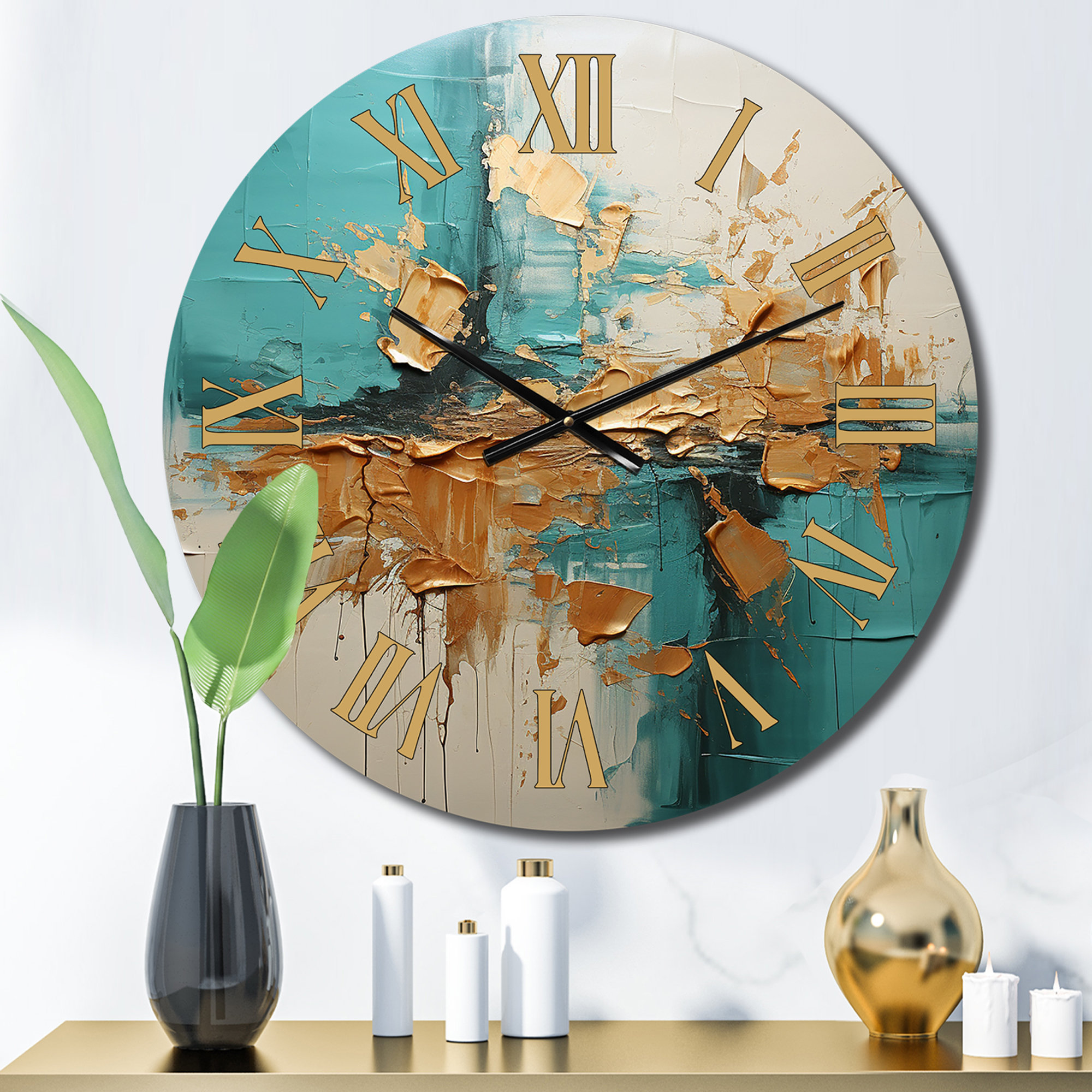 East Urban Home Turquoise Tranquility III - Abstract Landscape Wall ...