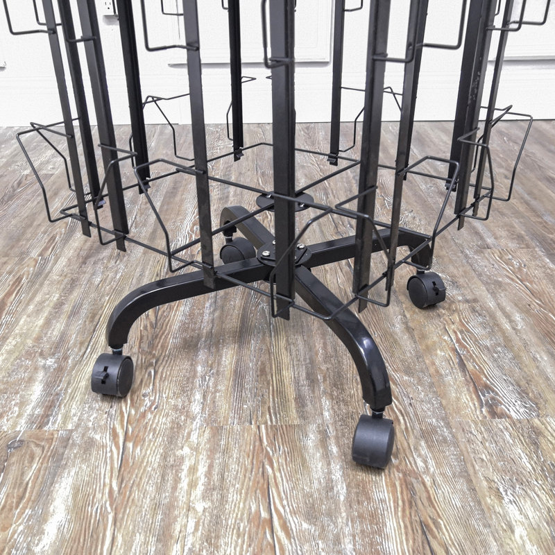 FixtureDisplays 64 Adjustable Pockets Display Rack Double Tier Greeting ...