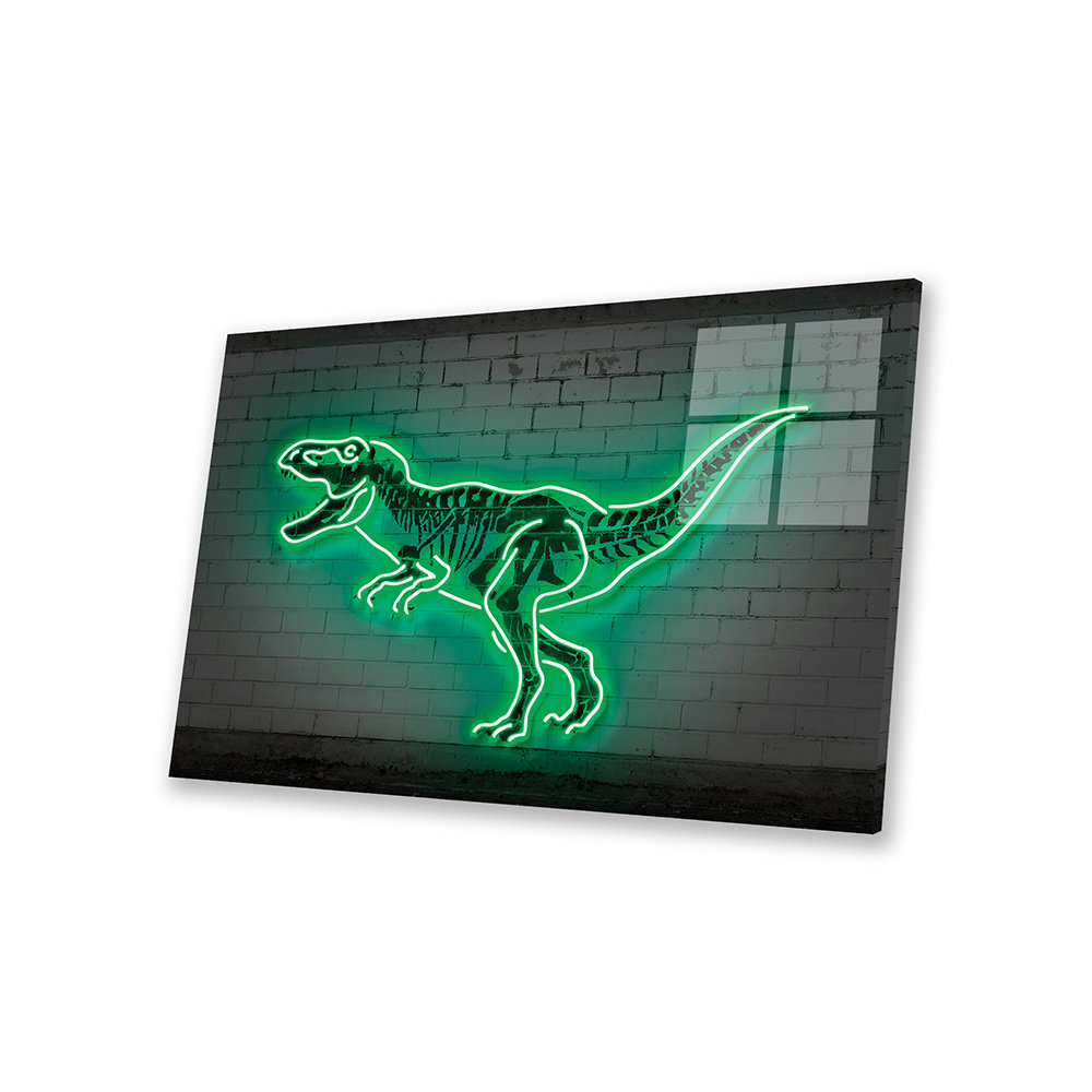 Trinx " T-Rex Neon " by Octavian Mielu | Wayfair