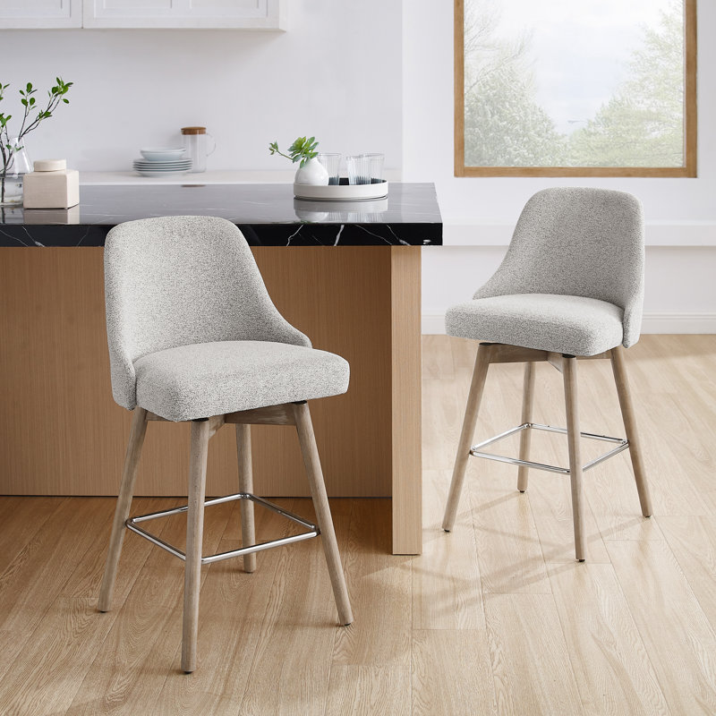 Lark Manor™ Hiott Swivel 25.6'' Counter Stool & Reviews | Wayfair