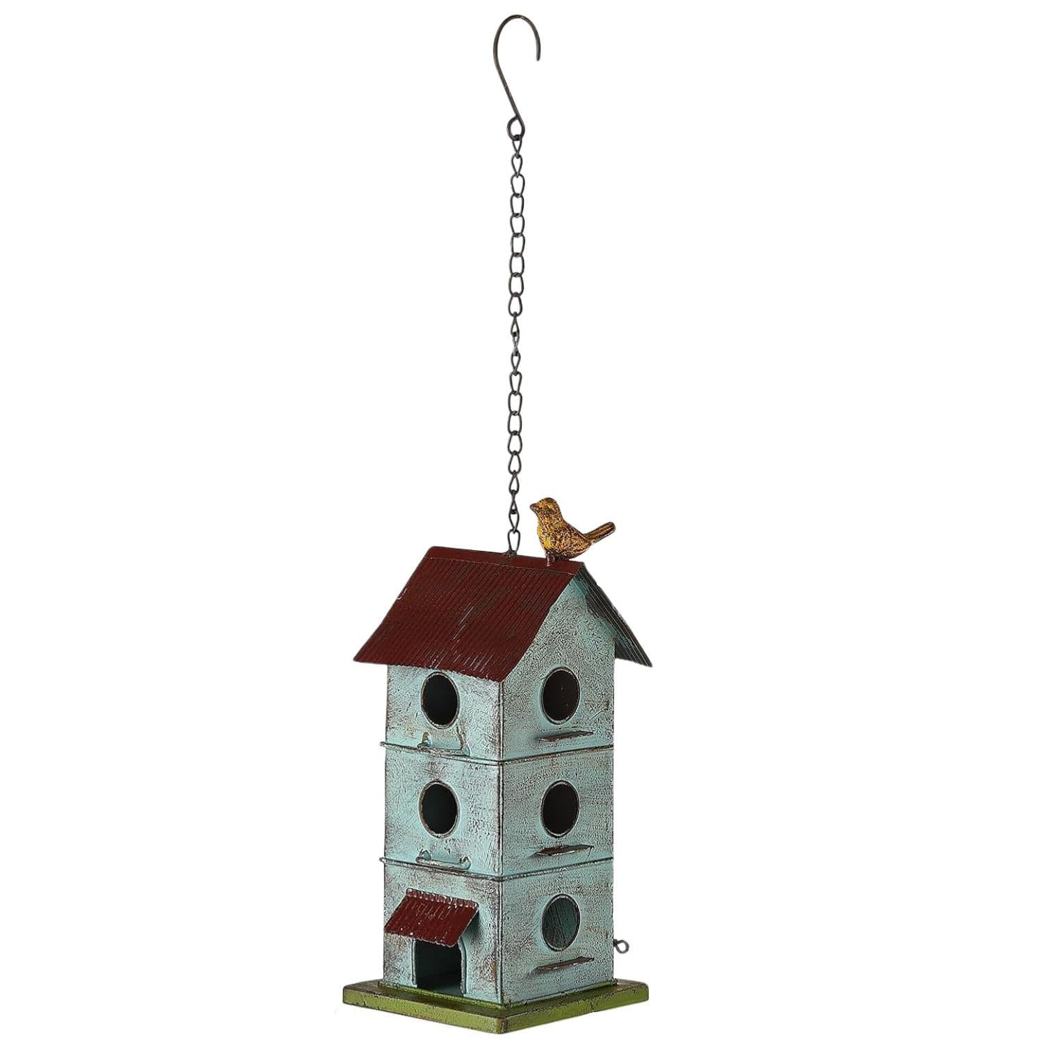 August Grove® 6-Hole Outdoor Hanging Bird Houses | Wayfair
