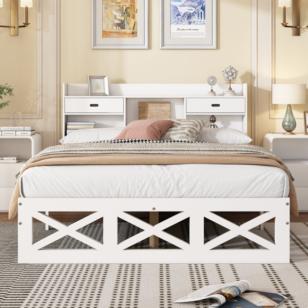 August Grove European Double (140 X 200cm) Bed | Wayfair.co.uk