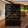 Porpora 6.5 ft. H x 4 ft. W Laser Cut Metal Privacy Screen & Reviews ...