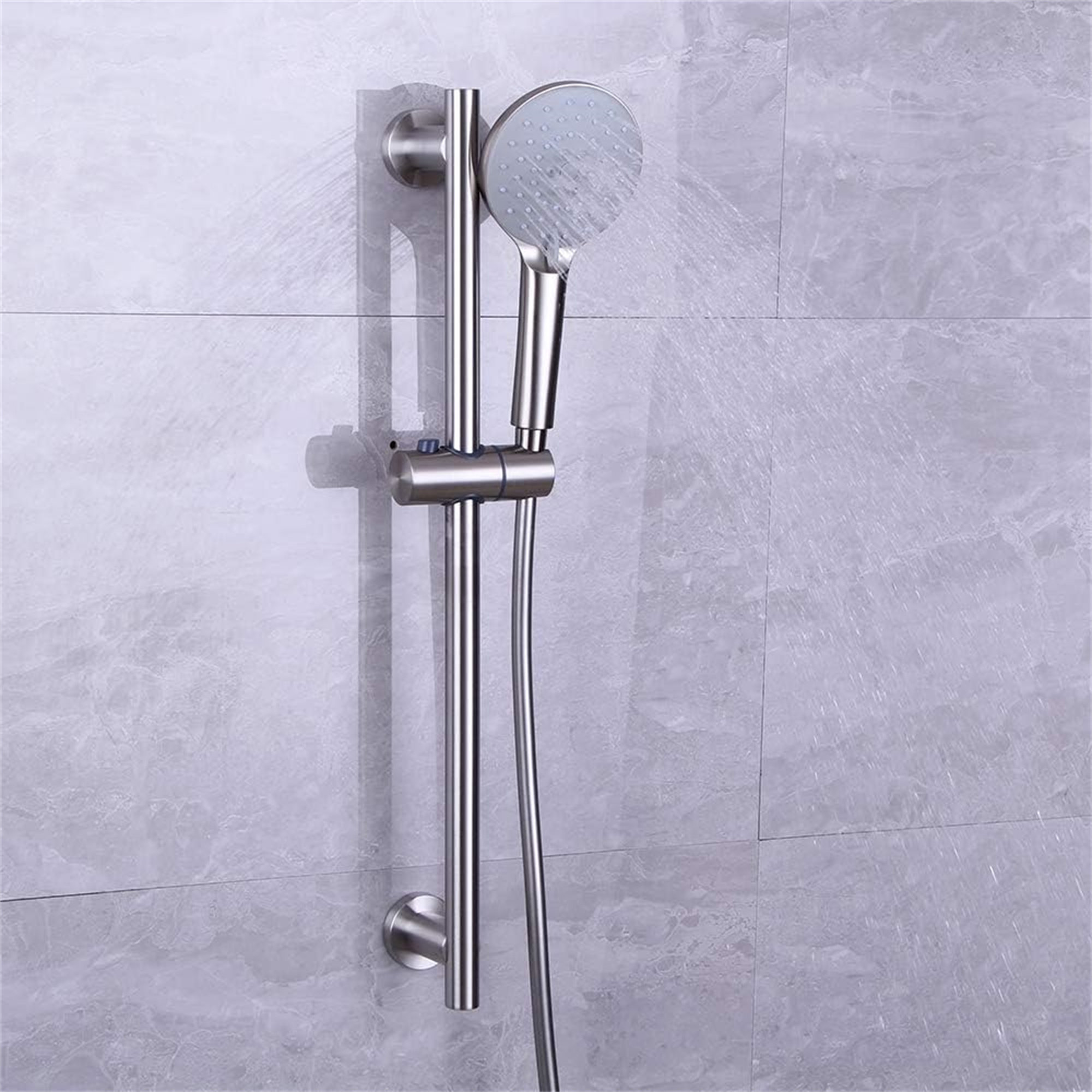 PAVORA Shower Slide Bar with three Function Massaging Hand Shower Head ...