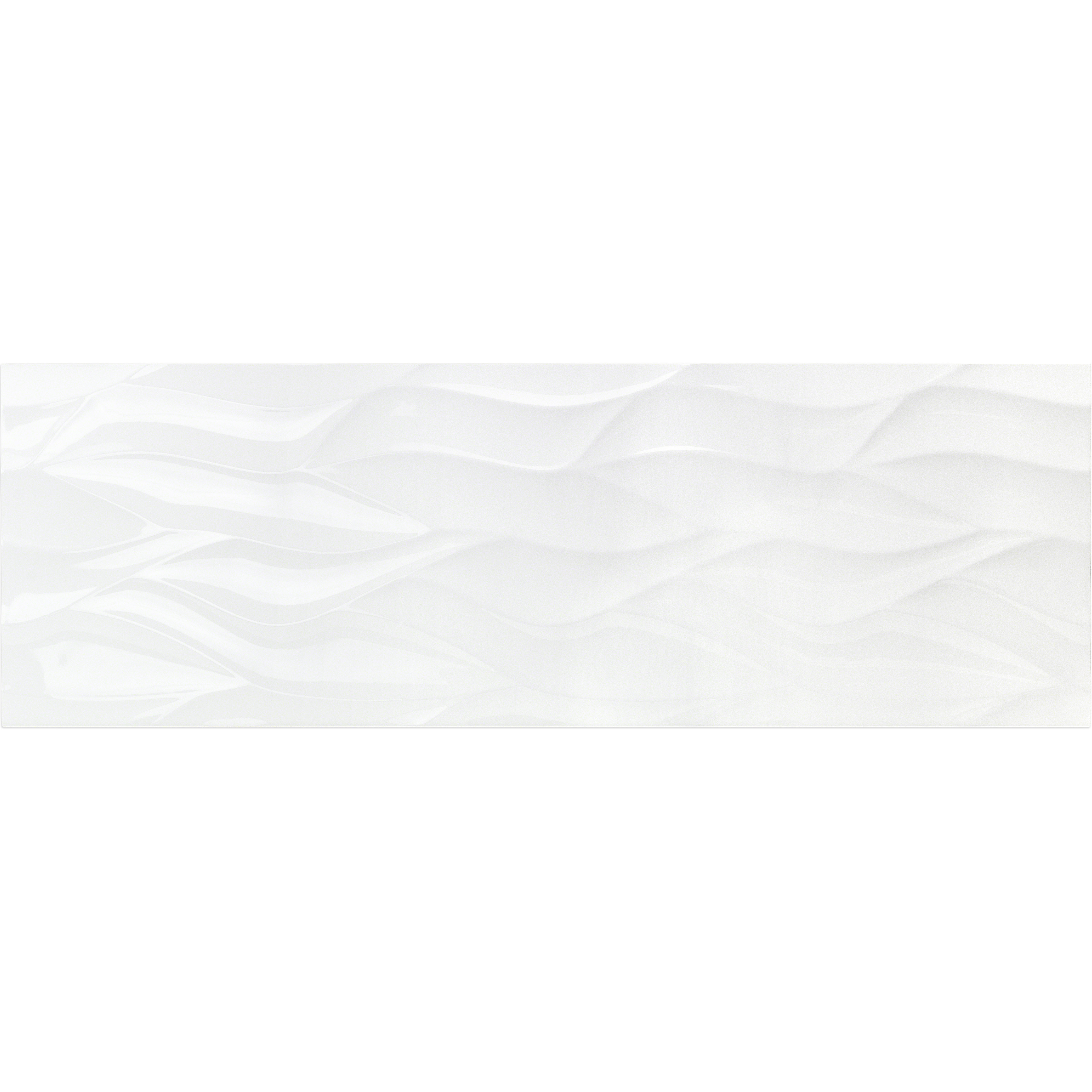 Bond Tile Ripple White Wavy 12" x 36" Ceramic Tile & Reviews | Wayfair