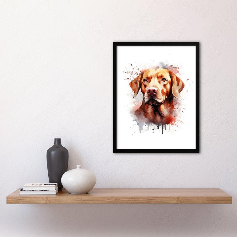 Marlow Home Co. Red Labrador Retriever - Single Picture Frame Art ...