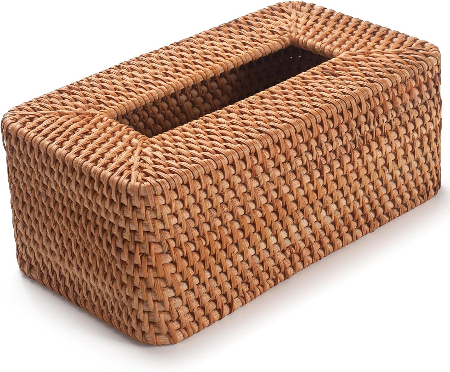Dakota Fields Rattan Tissue Box Cover, Rectangle Wicker Tissue Box ...