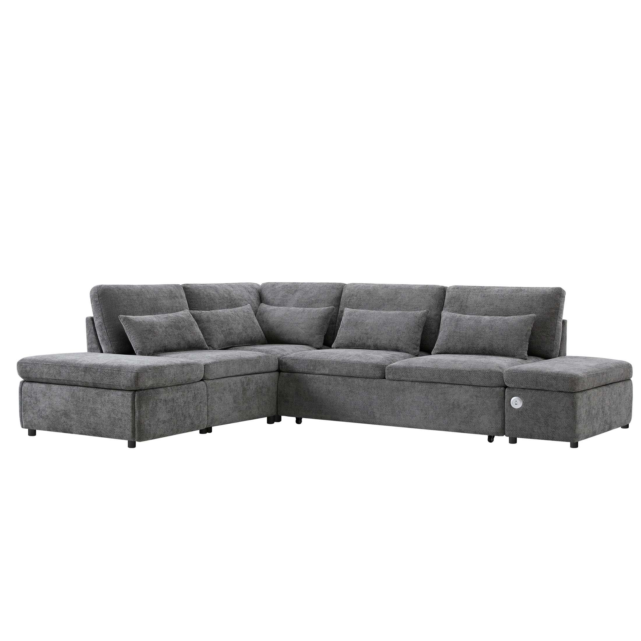 Marissa furniture Modular Sectional Pull-Out Sofa With Free Movement ...