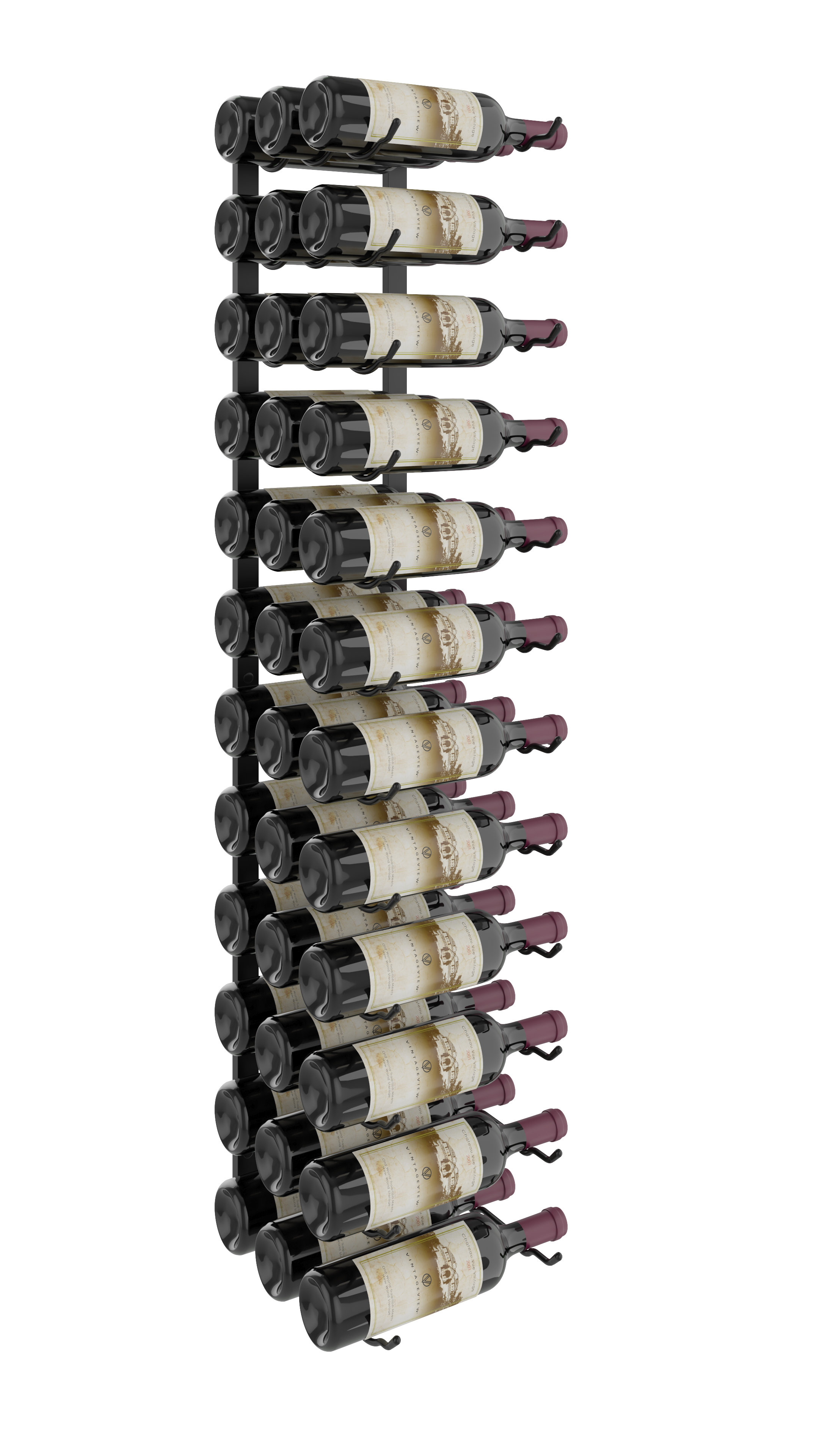 Rebrilliant Indurial Wall Mounted 36-Bottle Wine Rack & Reviews | Wayfair