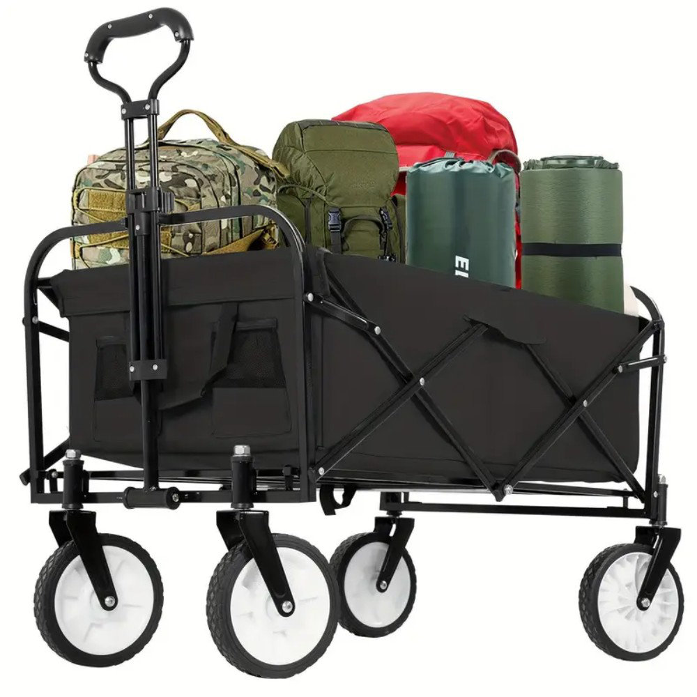 VIKICHER Chariot pliable robuste de 35 po, chariot pliant utilitaire ...