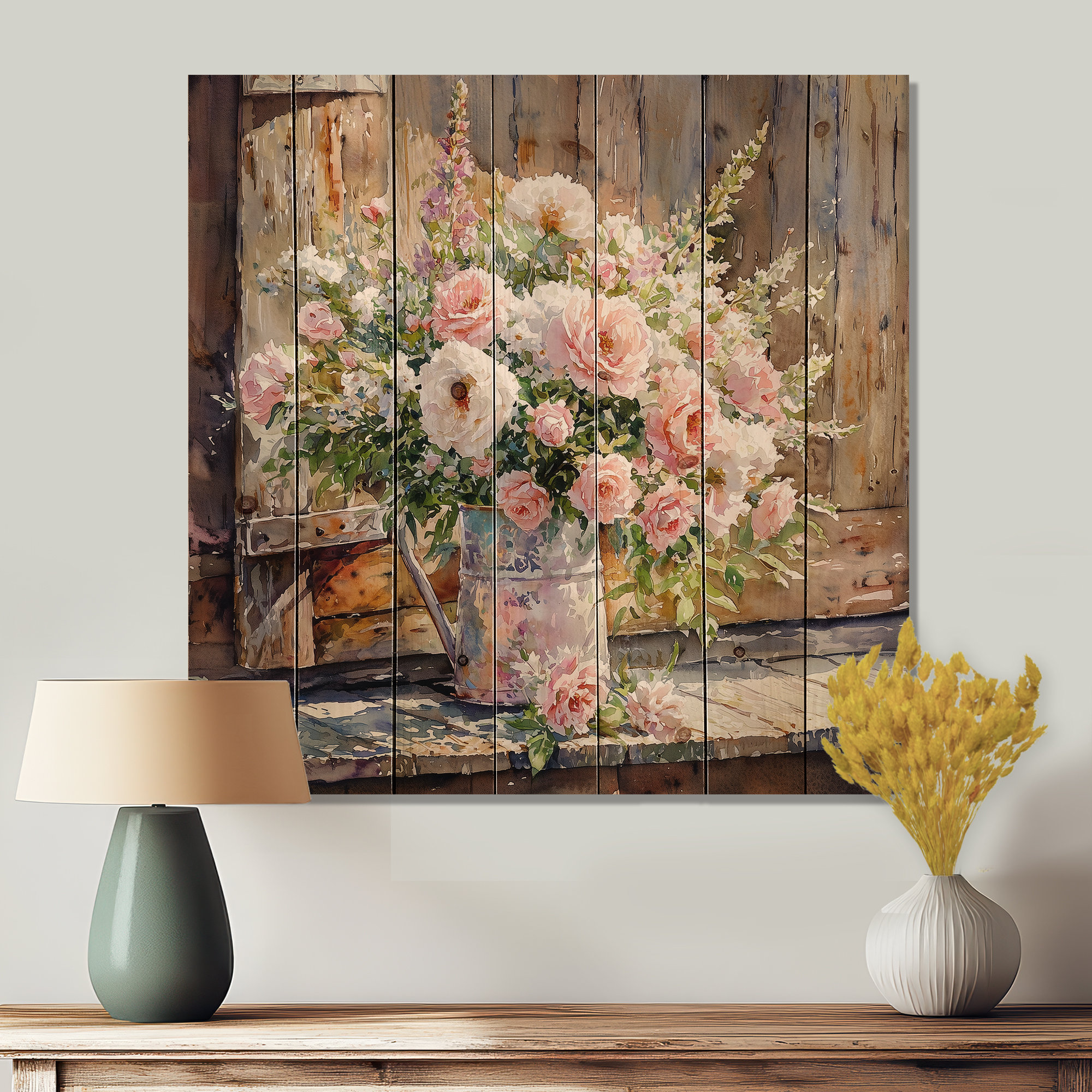 Ophelia & Co. Summer Blush Rose Bouquet At The Barn II - Roses Wood ...