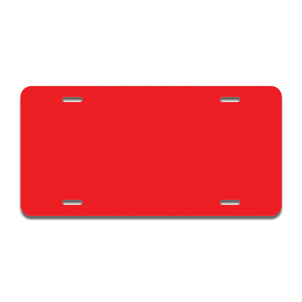 SignMission Solid Red Aluminum Plate Frame | Wayfair