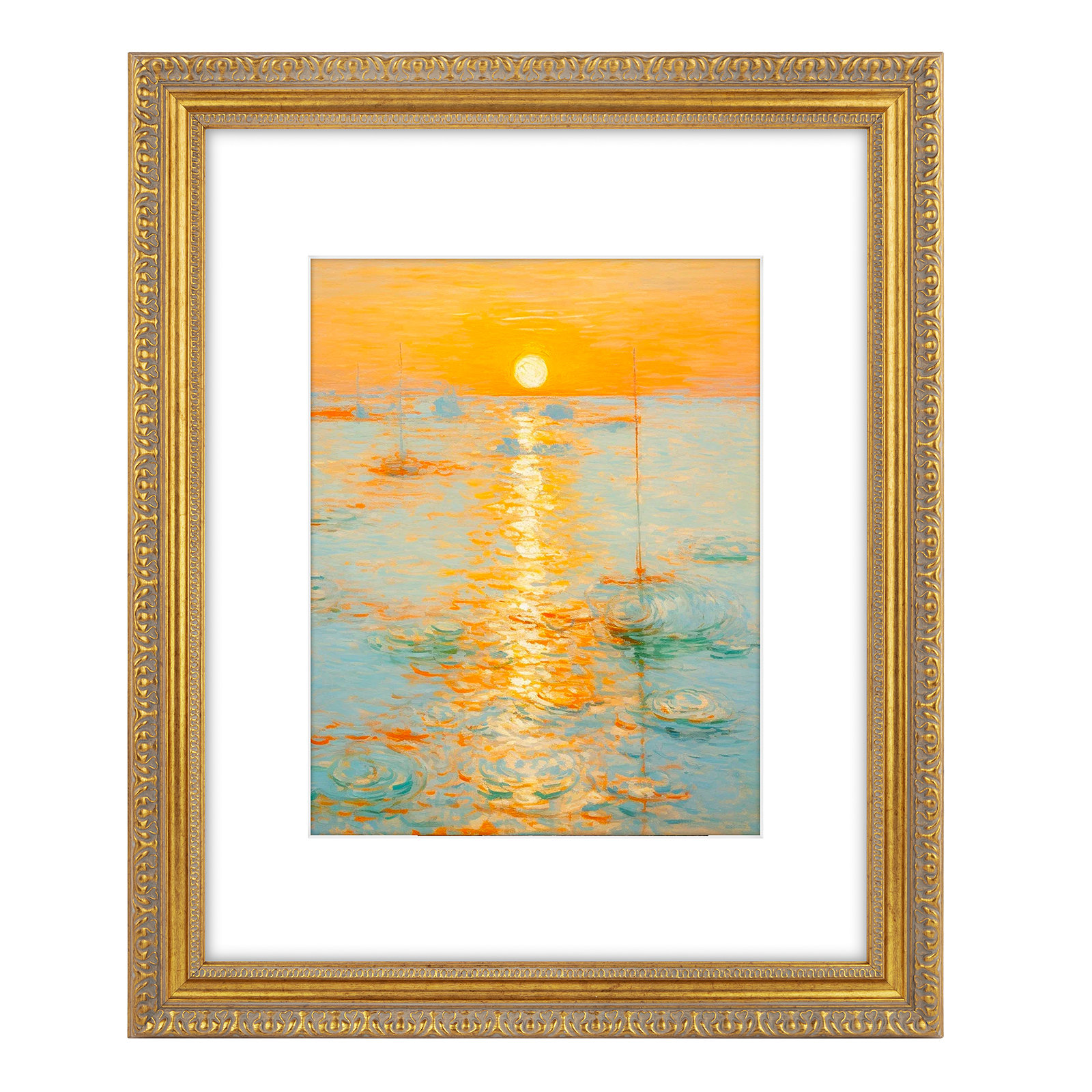 House of Hampton® 16x20 Vintage Gold Picture Frame | Wayfair