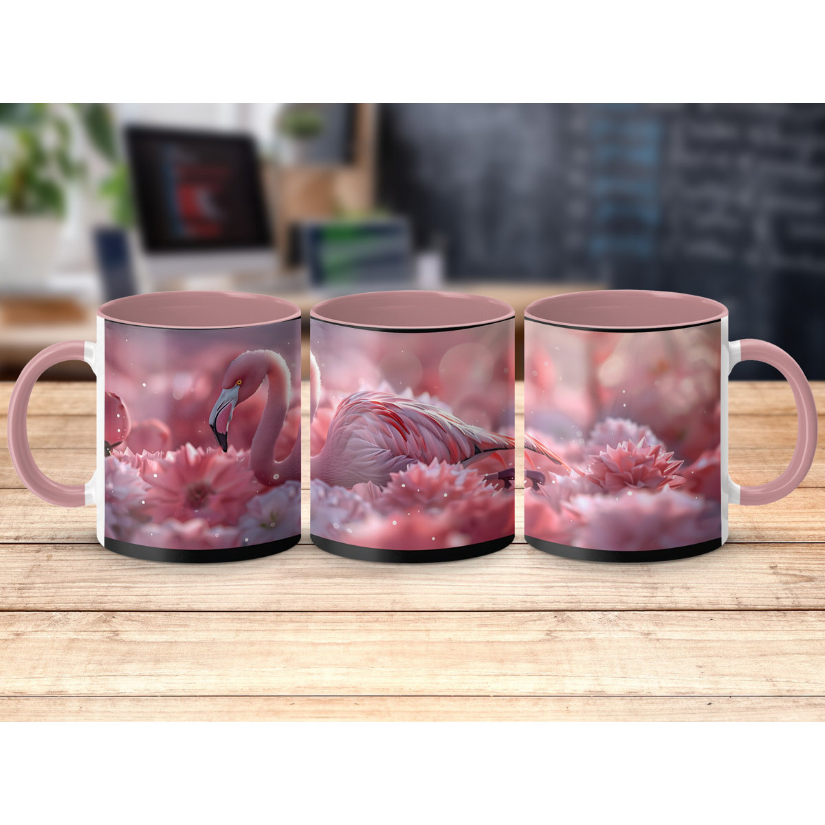 East Urban Home Set of 2 Realistic Animal Design 11oz Accent Mugs ...
