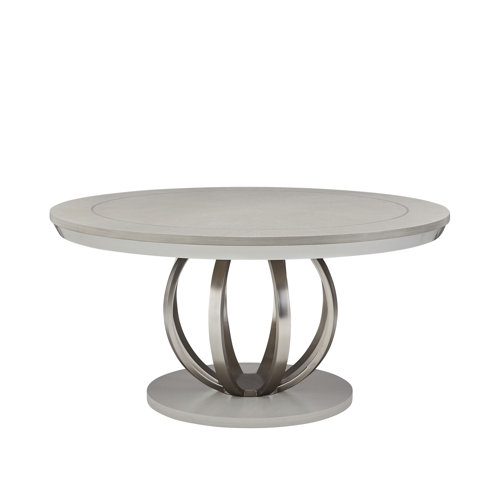 Michael Amini Eclipse Round Pedestal Dining Table | Wayfair