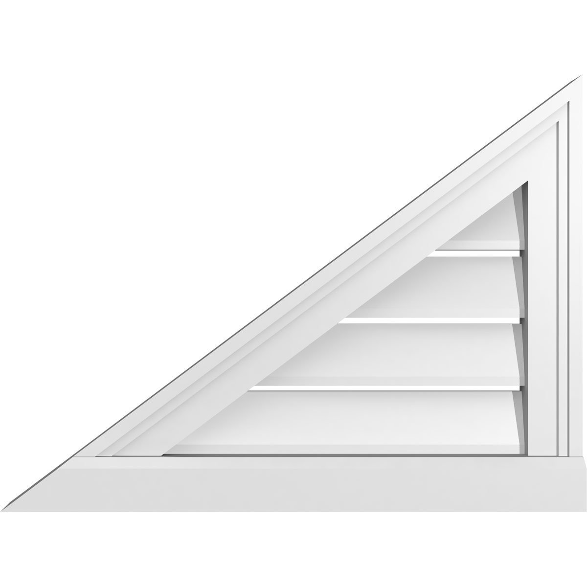 Ekena Millwork Triangle Left Side Surface Mount Urethane Functional ...