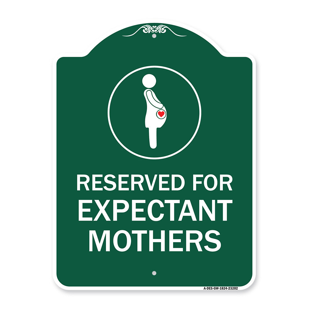 Signmission Designer Series Sign - Reserved For Expectant Mothers (With ...