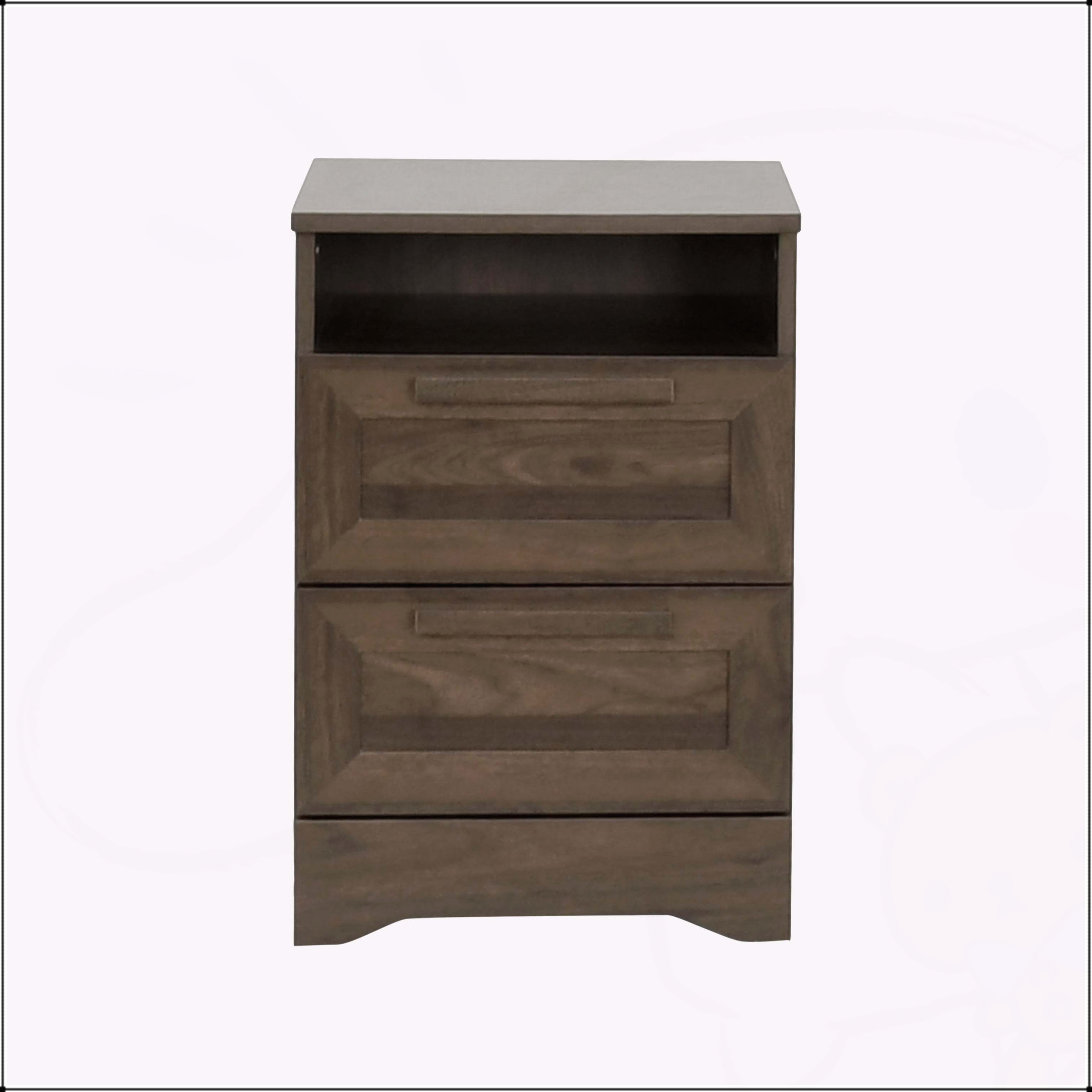 Winston Porter Rustic Delaney 2-Drawer Nightstand with Durable ...