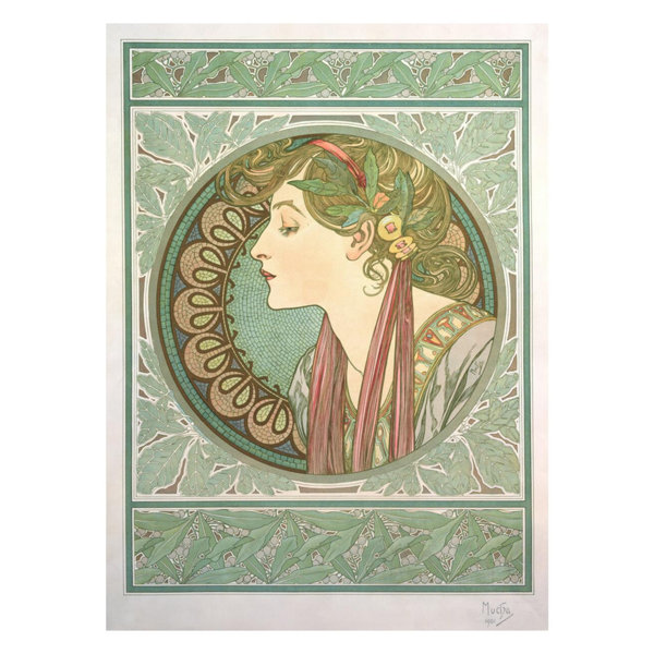 1000Museums Laurel (1901) by Alphonse Mucha - Giclee Print | Wayfair