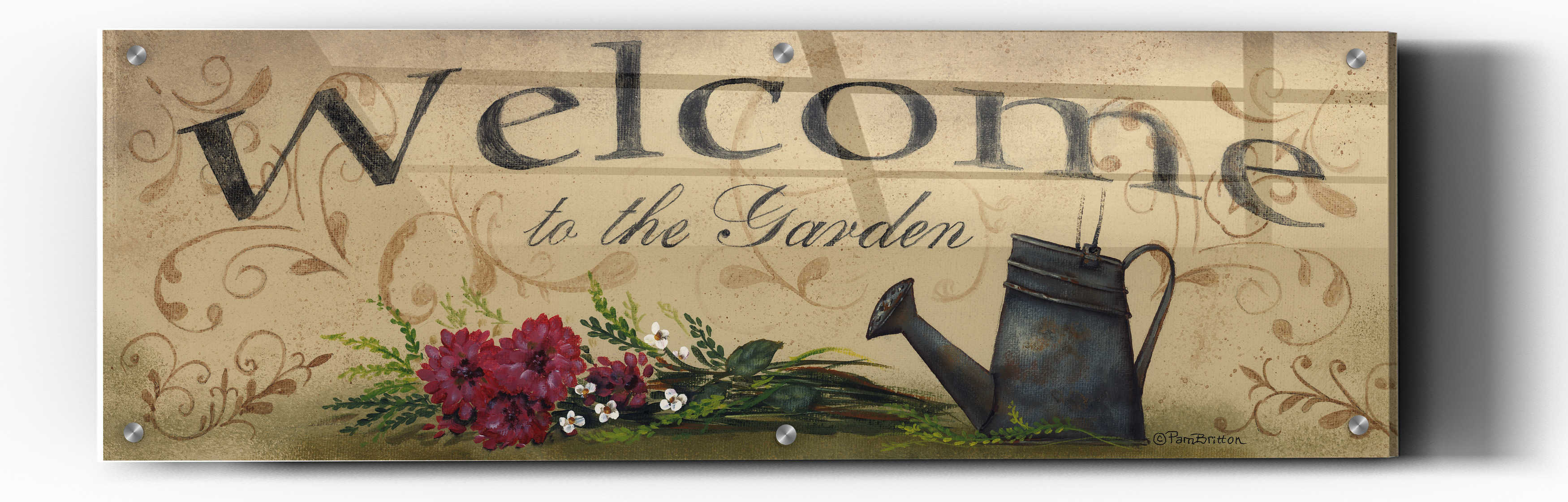 August Grove® Epic Art 'Welcome To The Garden' By Pam Britton, A ...