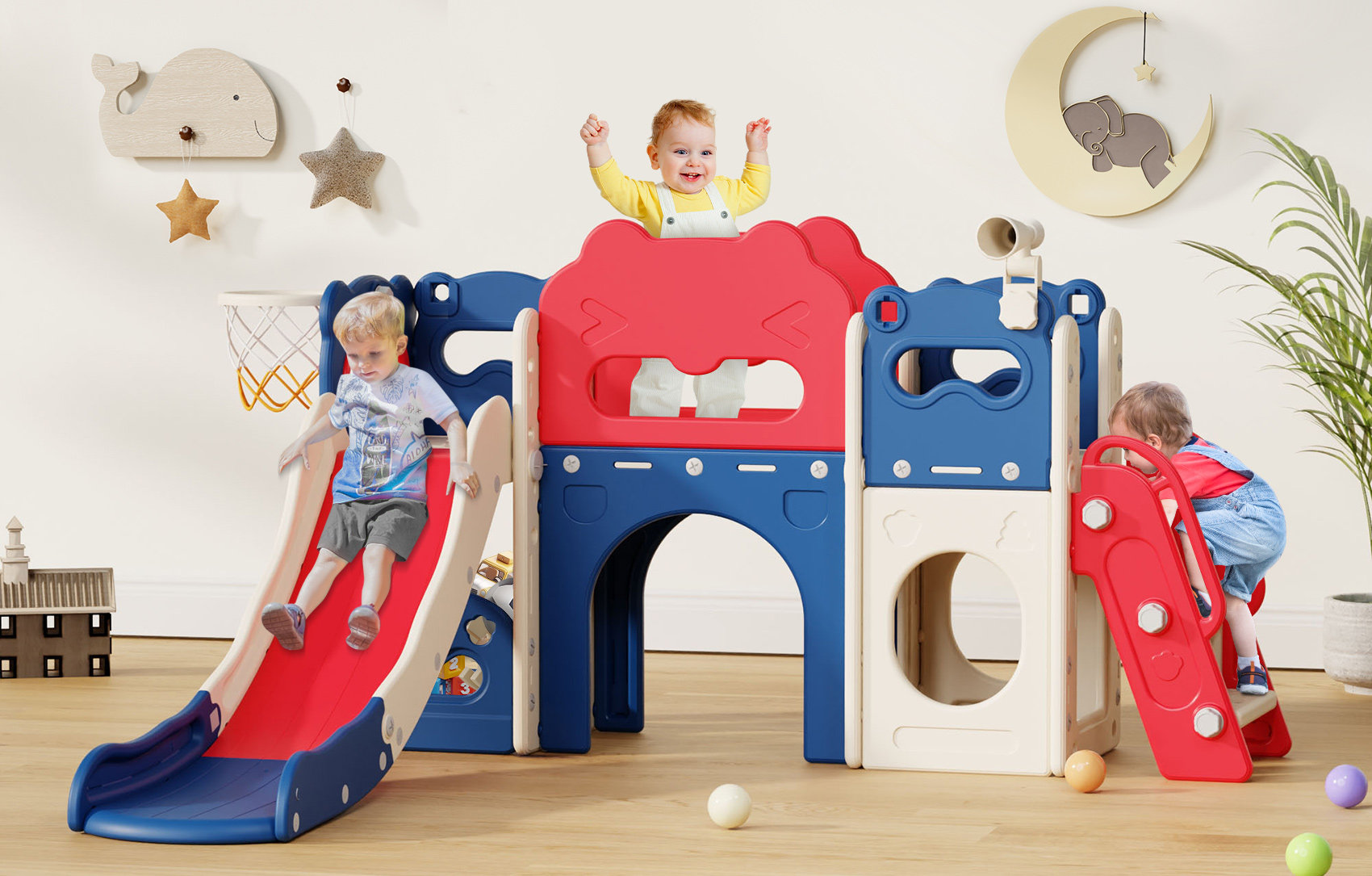 Suteck 8 In 1 Toddler Slide, Kids Climber Slide Indoor Outdoor Playset ... Suteck 8 In 1 Toddler Slide, Kids Climber Slide Indoor Outdoor Playset ...