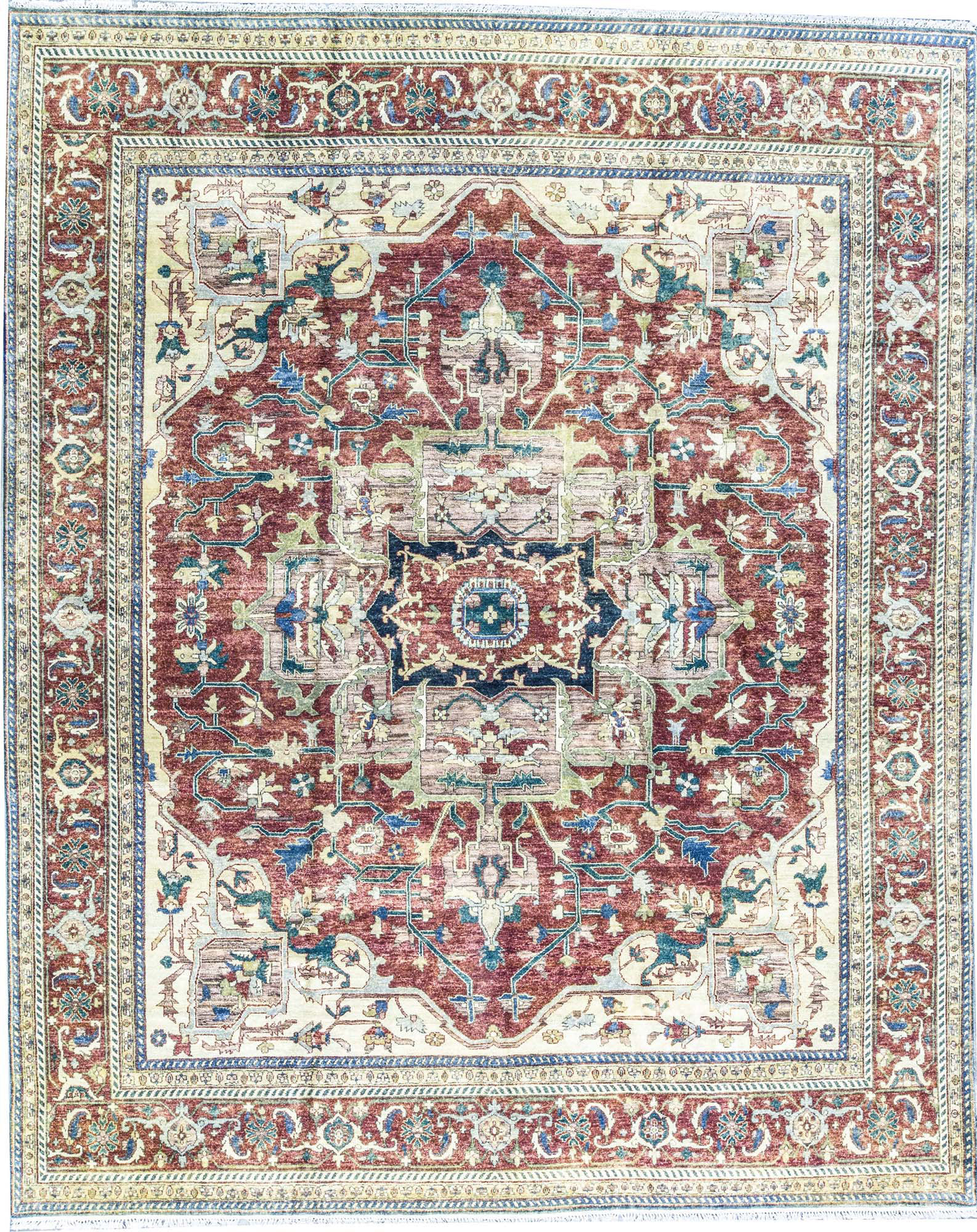 Bokara Rug Co., Inc. Hand-Knotted High-Quality Rust and Rust Area Rug ...