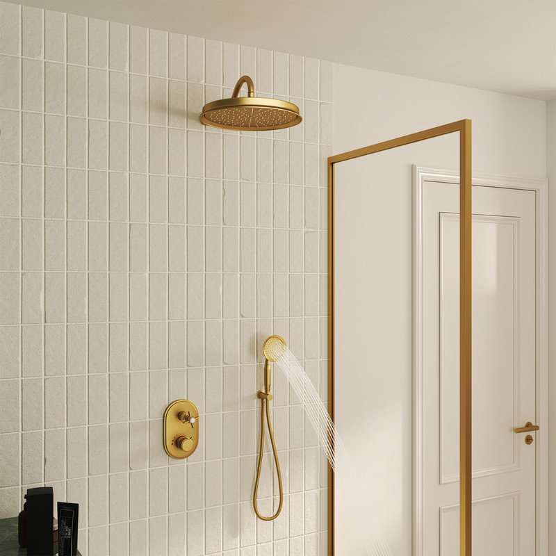 CASAINC Thermostatic Shower System with Handheld | Wayfair