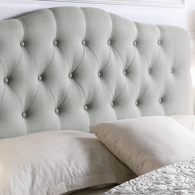 Red Barrel Studio® Linen Upholstered Headboard-Modern-Adjustable Height ...