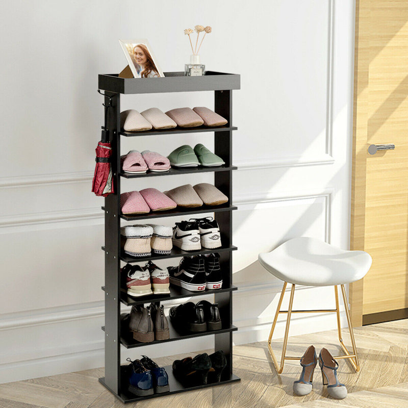 Gymax 14 Pair Shoe Rack & Reviews | Wayfair
