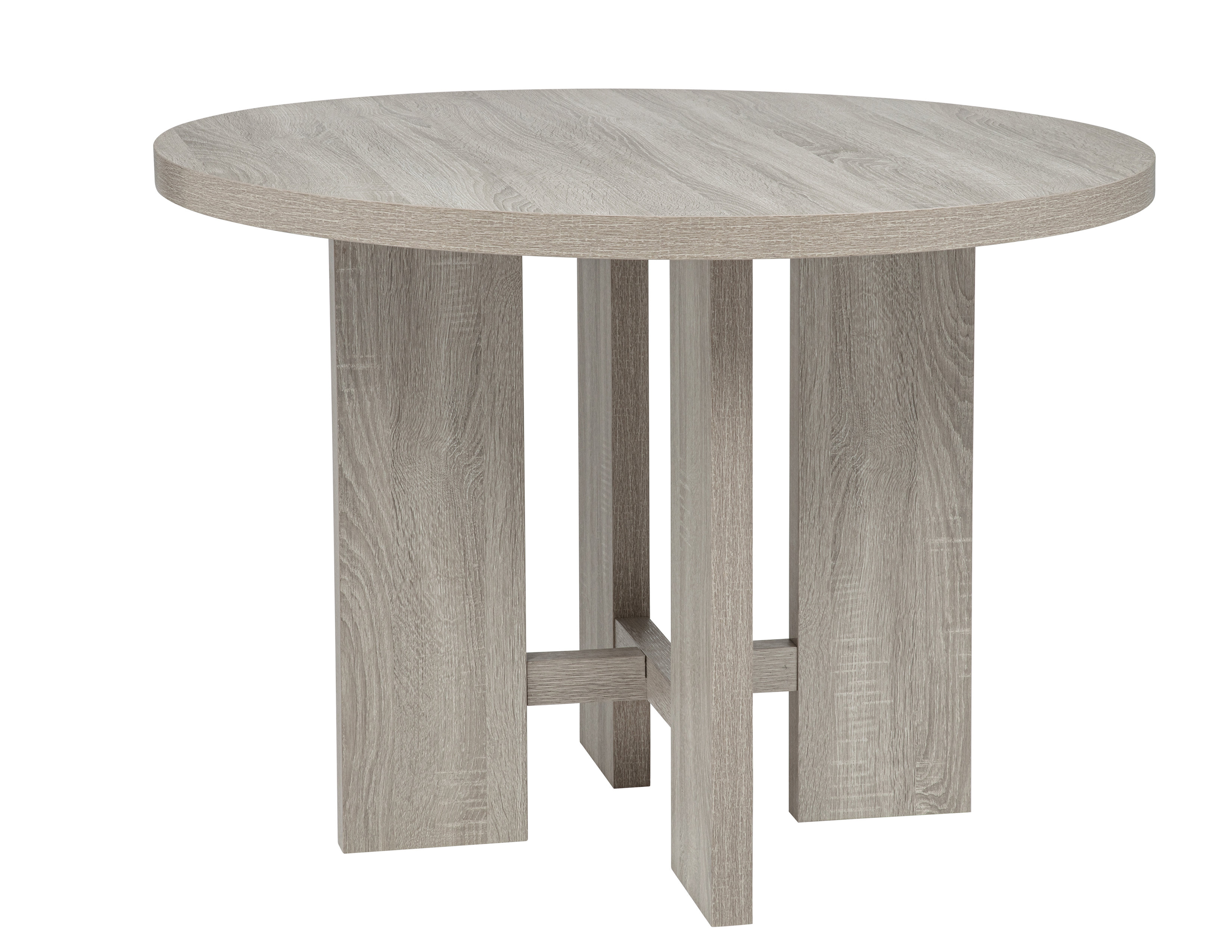 Gracie Oaks Oak Wood 42" Inch Round Dining Table | Wayfair