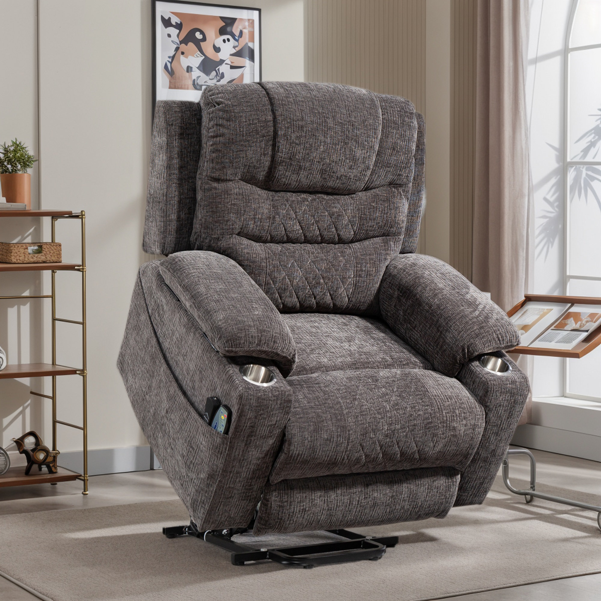 Latitude Run® Power Lift Recliner For Elderly, 26 Inch Wide Seat, Relax ...
