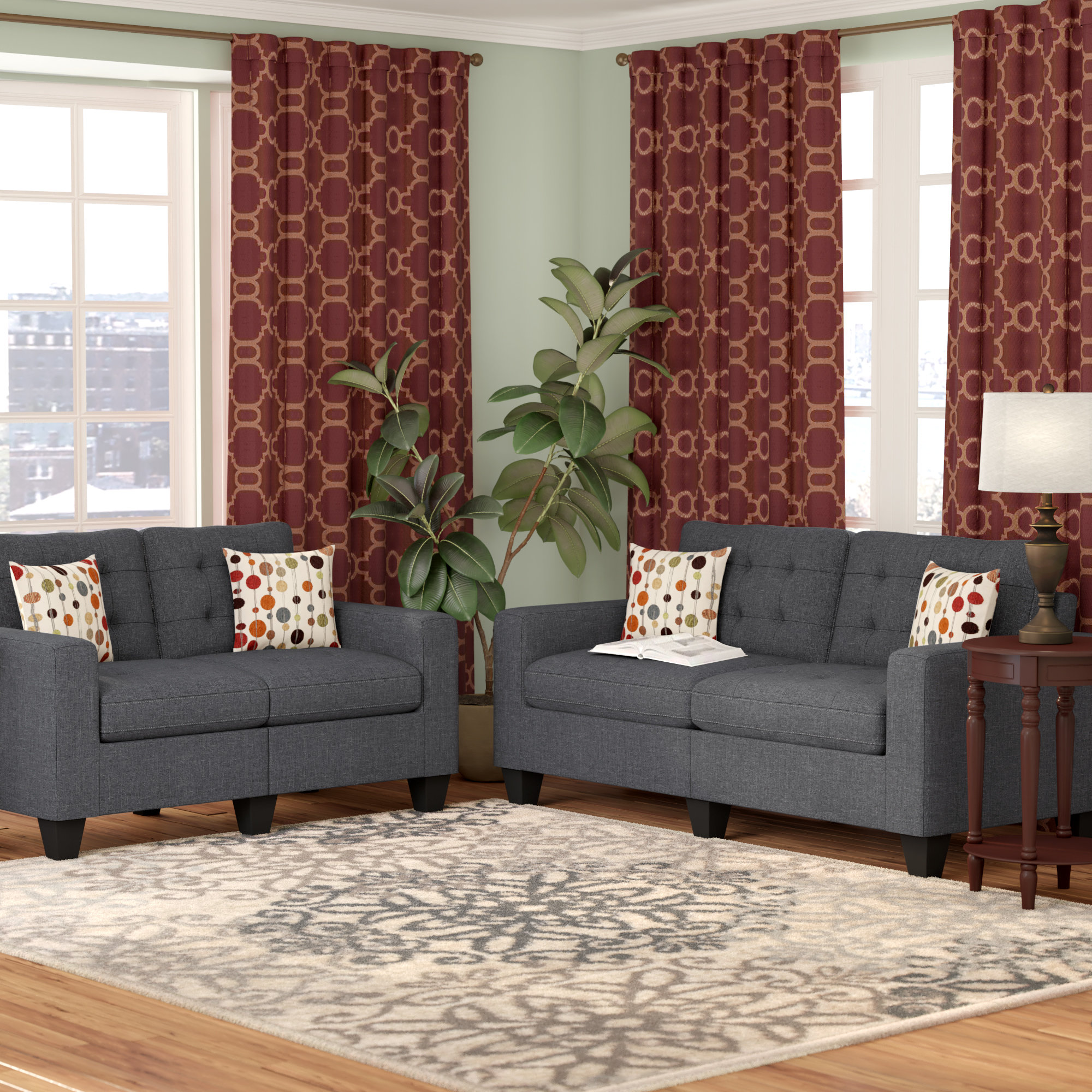 Red Barrel Studio® Poughkeepsie 2 Pieces Living Room Set & Reviews ...