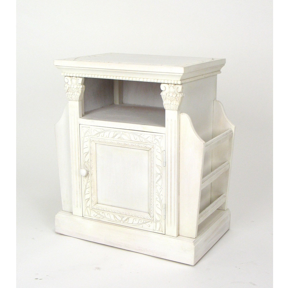 Alcott Hill® Solid Wood Free Standing Magazine Rack | Wayfair