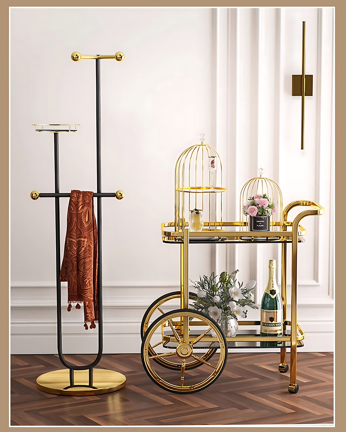 VICABY Multifunctional floor-standing coat rack | Wayfair