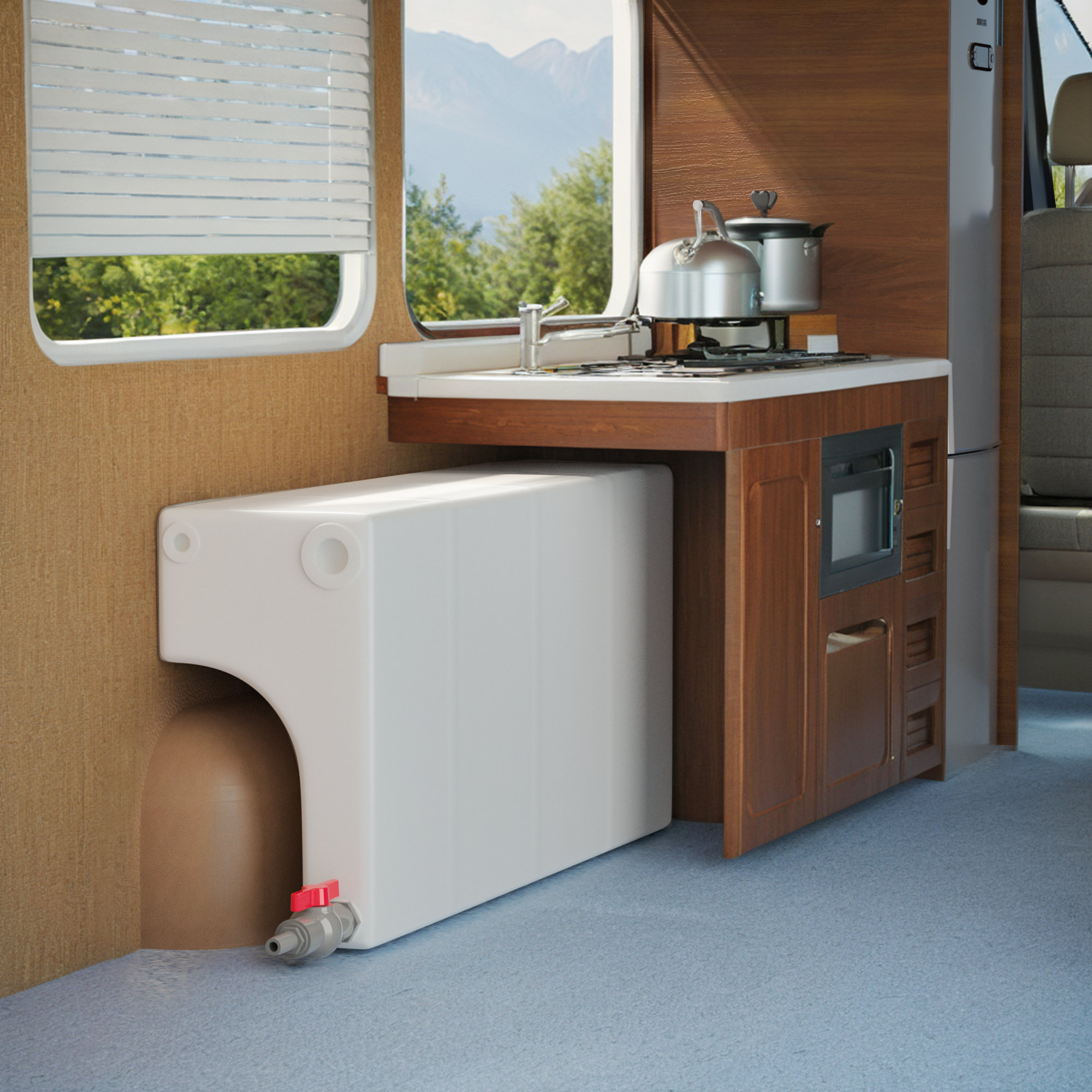 Polyfurniture 33 Gallon Rv Water Storage Tank, Store Clean Water ...